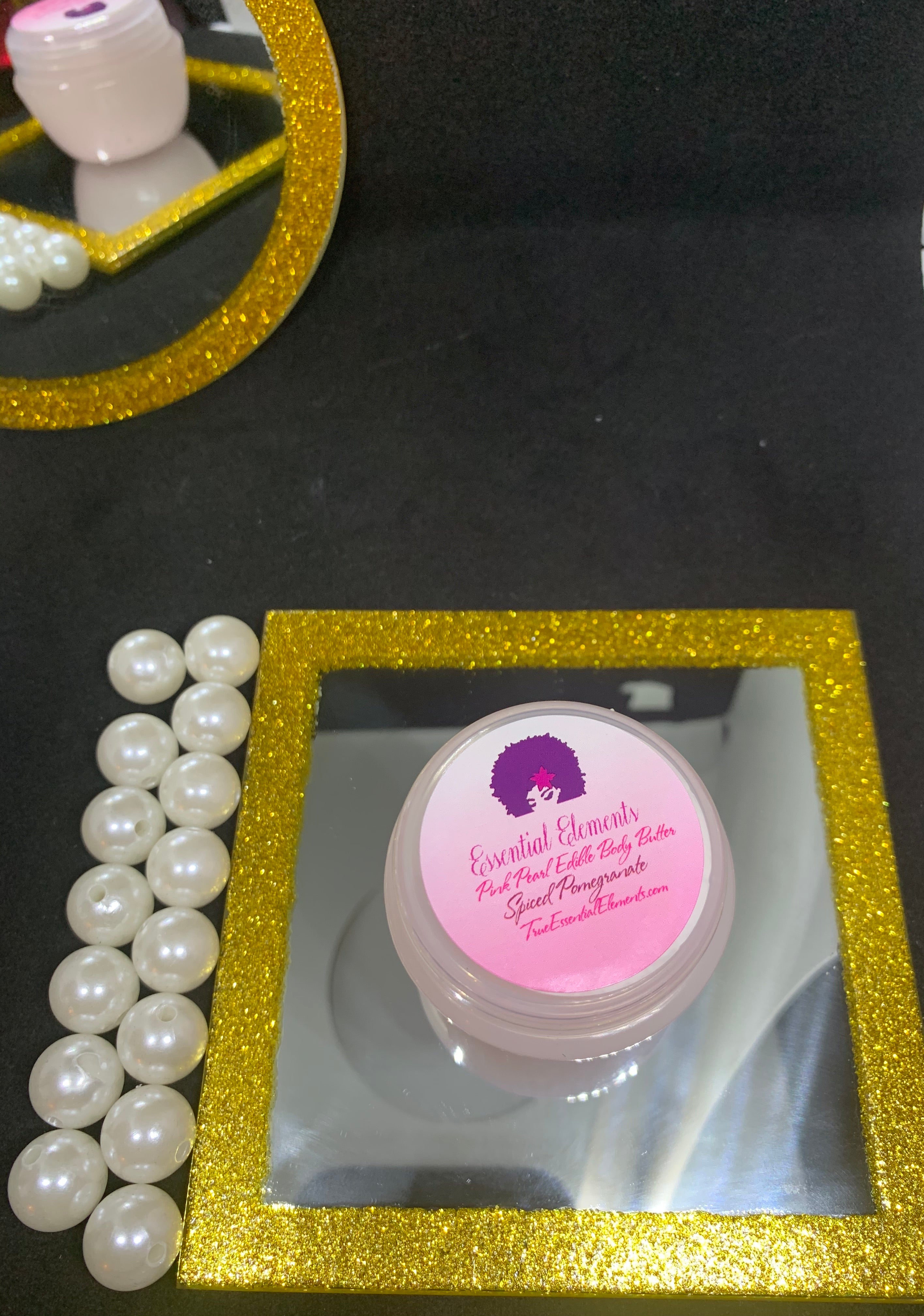Pink Pearl Edible Body Butter Spiced Pomegranate – Essential Elements